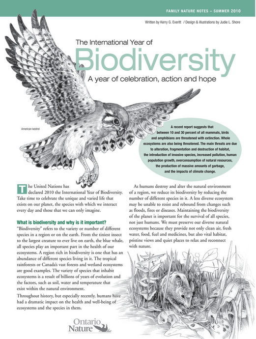 ON Nature magazine - summer_2010_biodiversity - Page 1