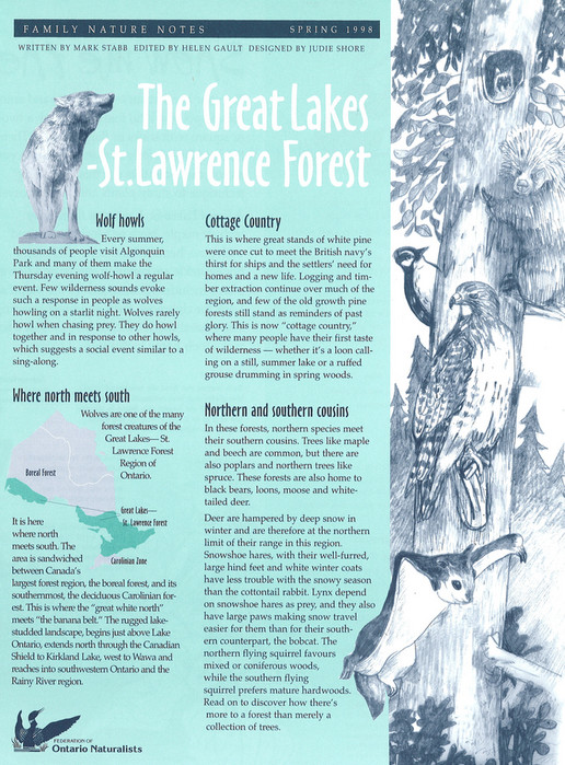 ON Nature magazine 1998 spring great lakes - Page 1