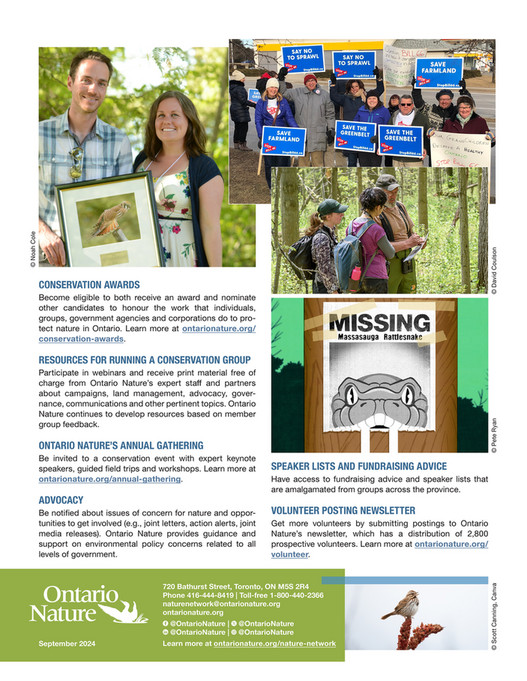 Ontario Nature's Nature Network Member Group Benefits - Page 2