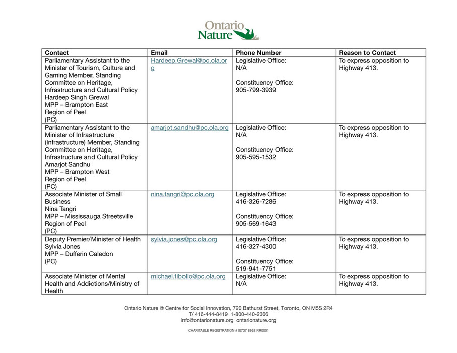 ON Nature magazine - Member_Outreach_Bill_212_and_Hwy_413_Toolkit - Page 4