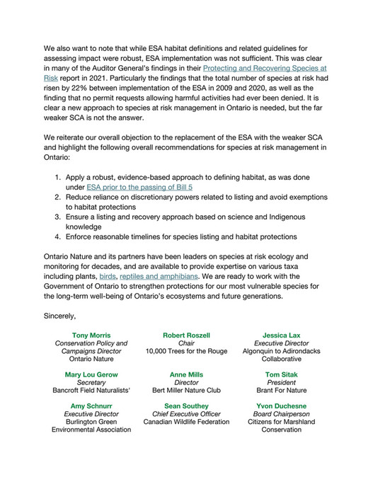 Re: ERO 025-0908 – Developing guidance on section 16 activities under ...