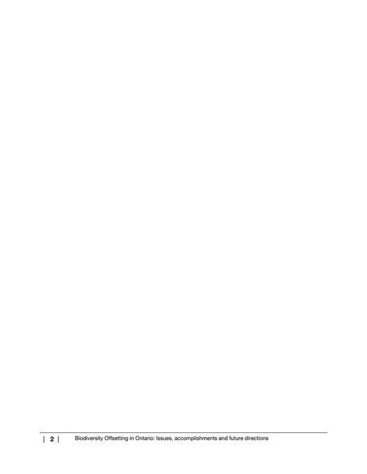 ON Nature magazine - Biodiversity Offsetting in Ontario - Page 6-7