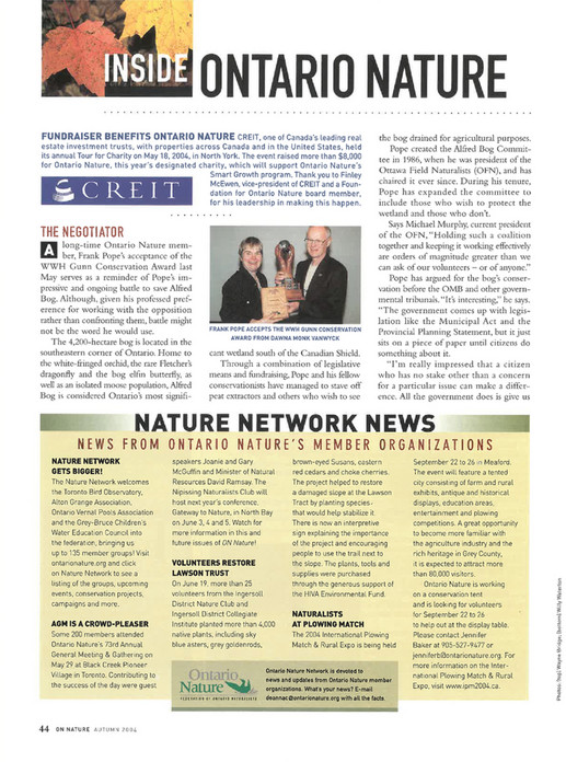 ON Nature magazine - Fall_2004 - Page 46-47